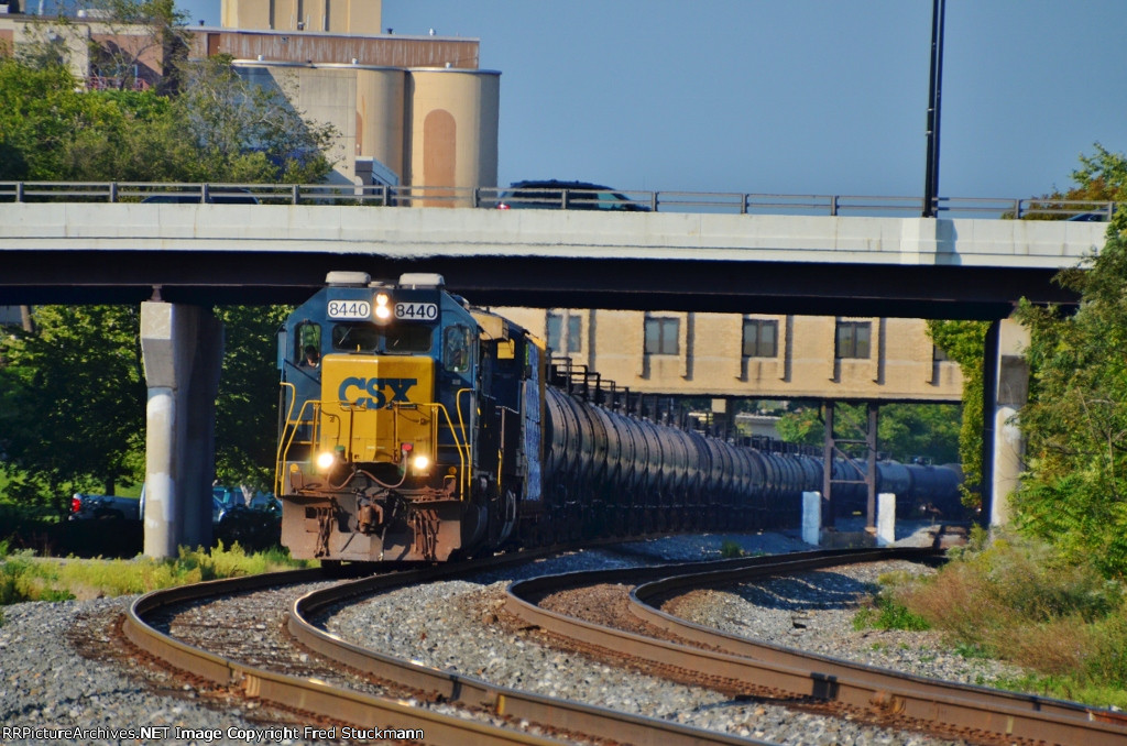 CSX 8440 under Exchange St.